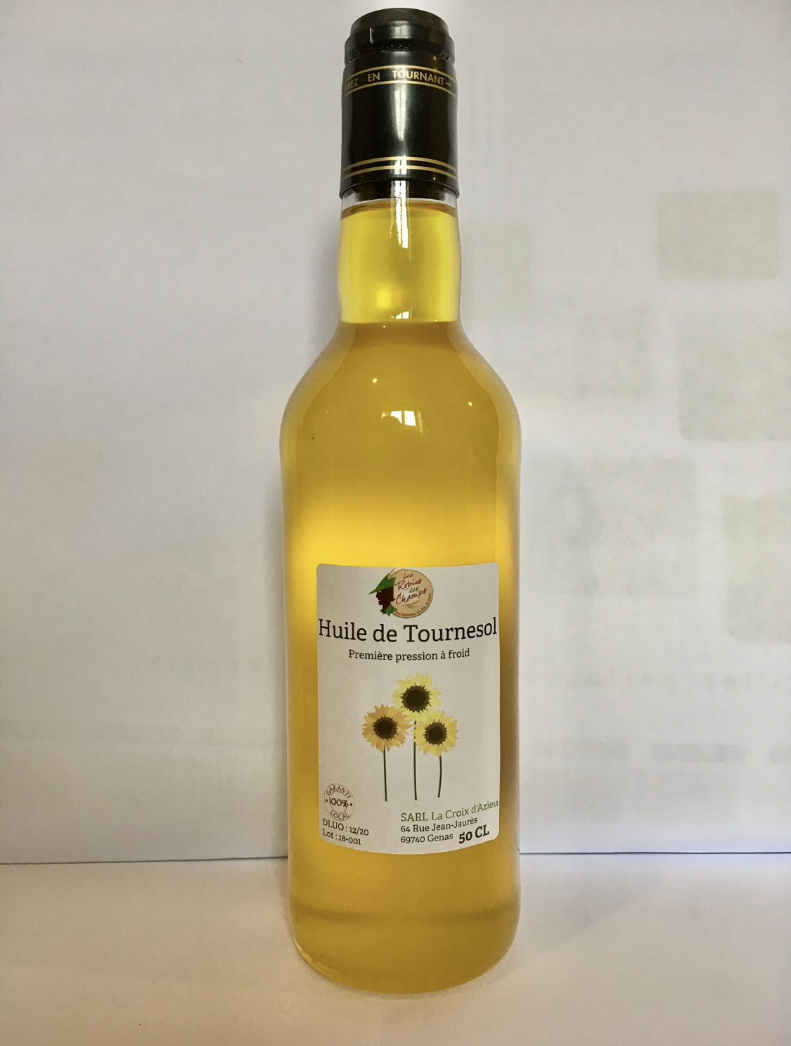 Huile de tournesol 50 cl - LE COIN DES PRODUCTEURS